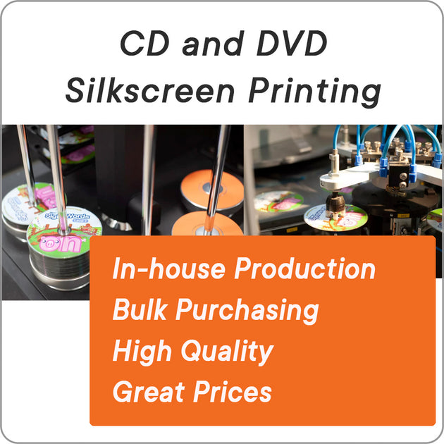 CD and DVD Silkscreen Printing | DCL Media & Print
